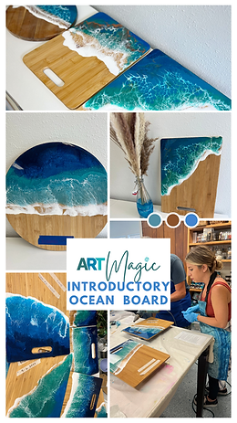 Intro Ocean Cheese Board Class | Art Magic Studio