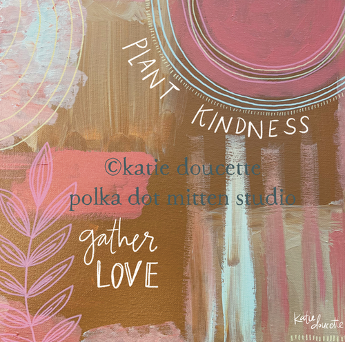 Plant Kindness Gather Love | Polka Dot Mitten