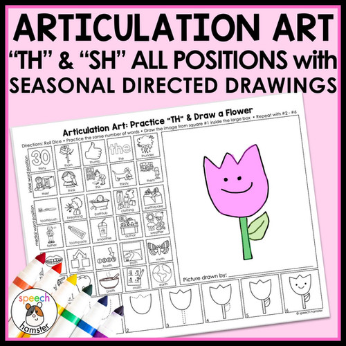 Articulation Art for TH & SH All Positions | Speech Hamster