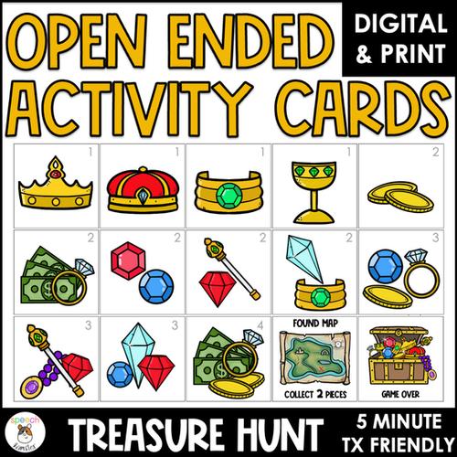 Articulation Games Open Ended Print & Digital Activity Treasure Hunt ...
