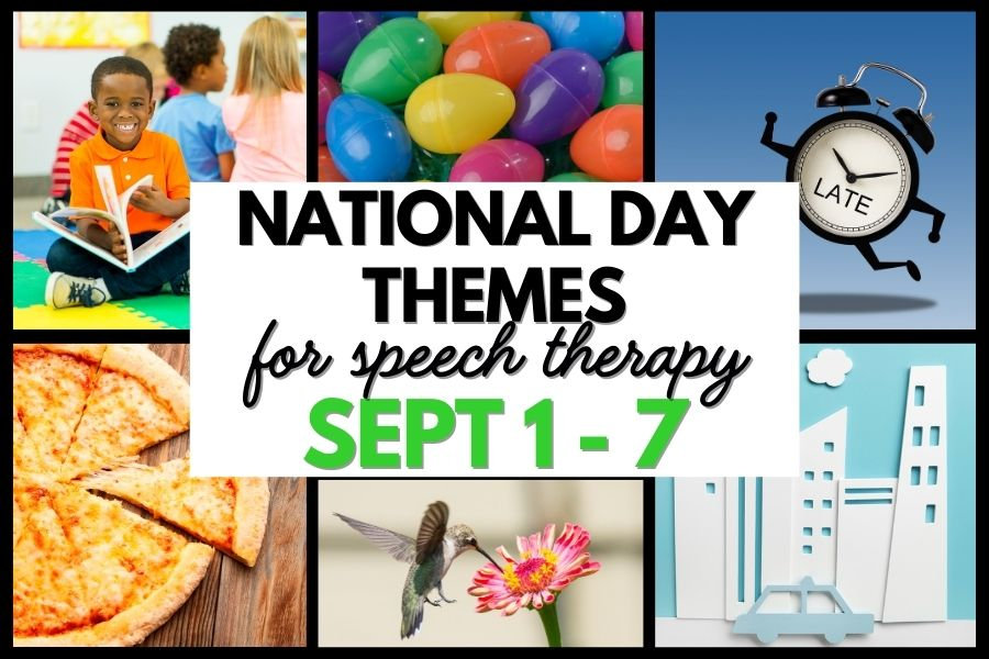 September National Days Week 1: Speech Therapy Ideas and Activities