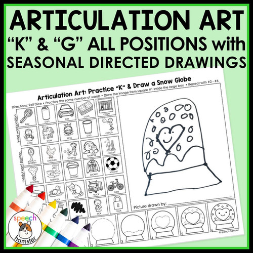 Articulation Art for K & G | Speech Hamster