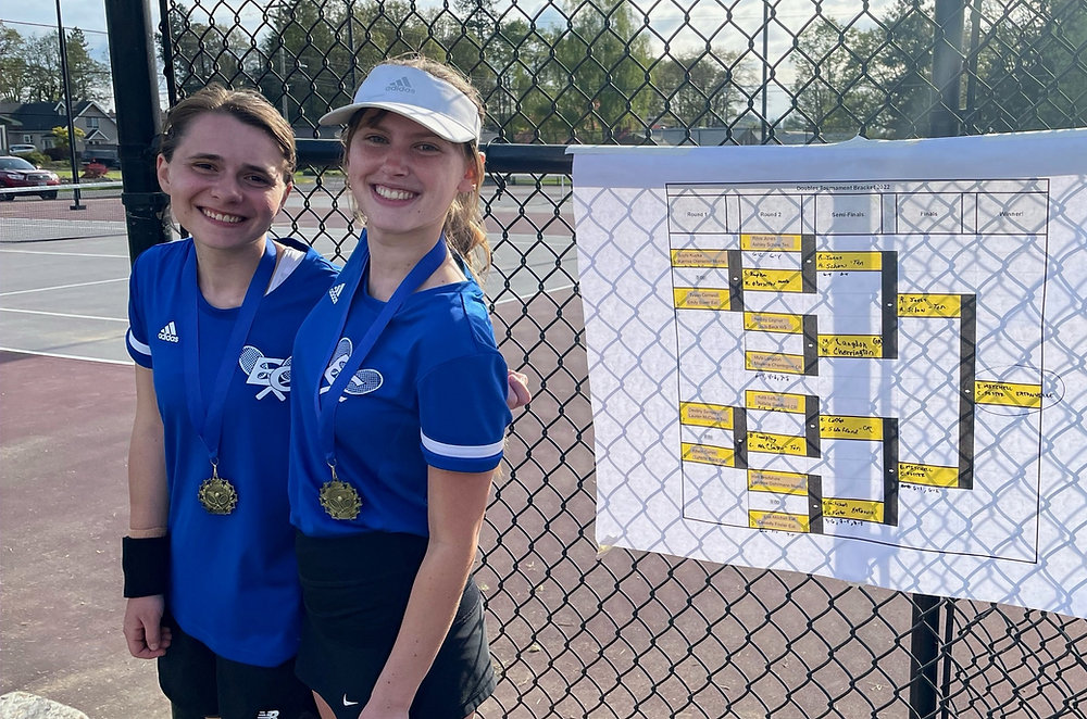 Doubles Tennis Duo Of Foster & Mitchell Are District Champs