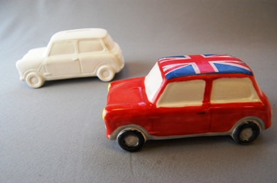 Mini Car Money Bank | Crafty Monkey Pottery Painting Studio