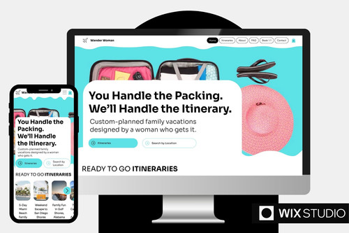 Wander Woman | High-Quality Wix Template for Sale | Collette Collabs
