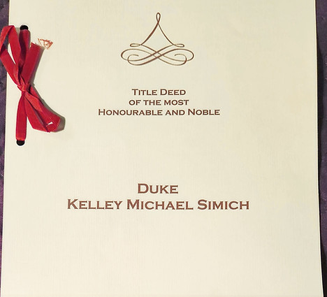 Duke of Coventry | Duke Kelley Michael Simich, Lord of the Manor of ...