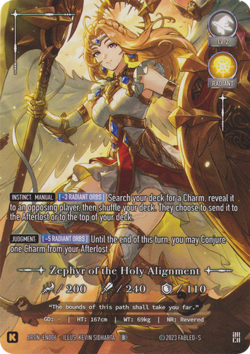 Zephyr of the Holy Alignment | 424 Collectibles