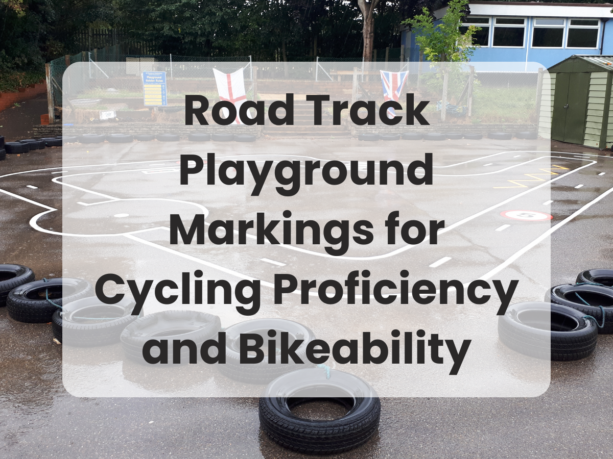 Road Track Playground Markings for Cycling Proficiency and Bikeability ...