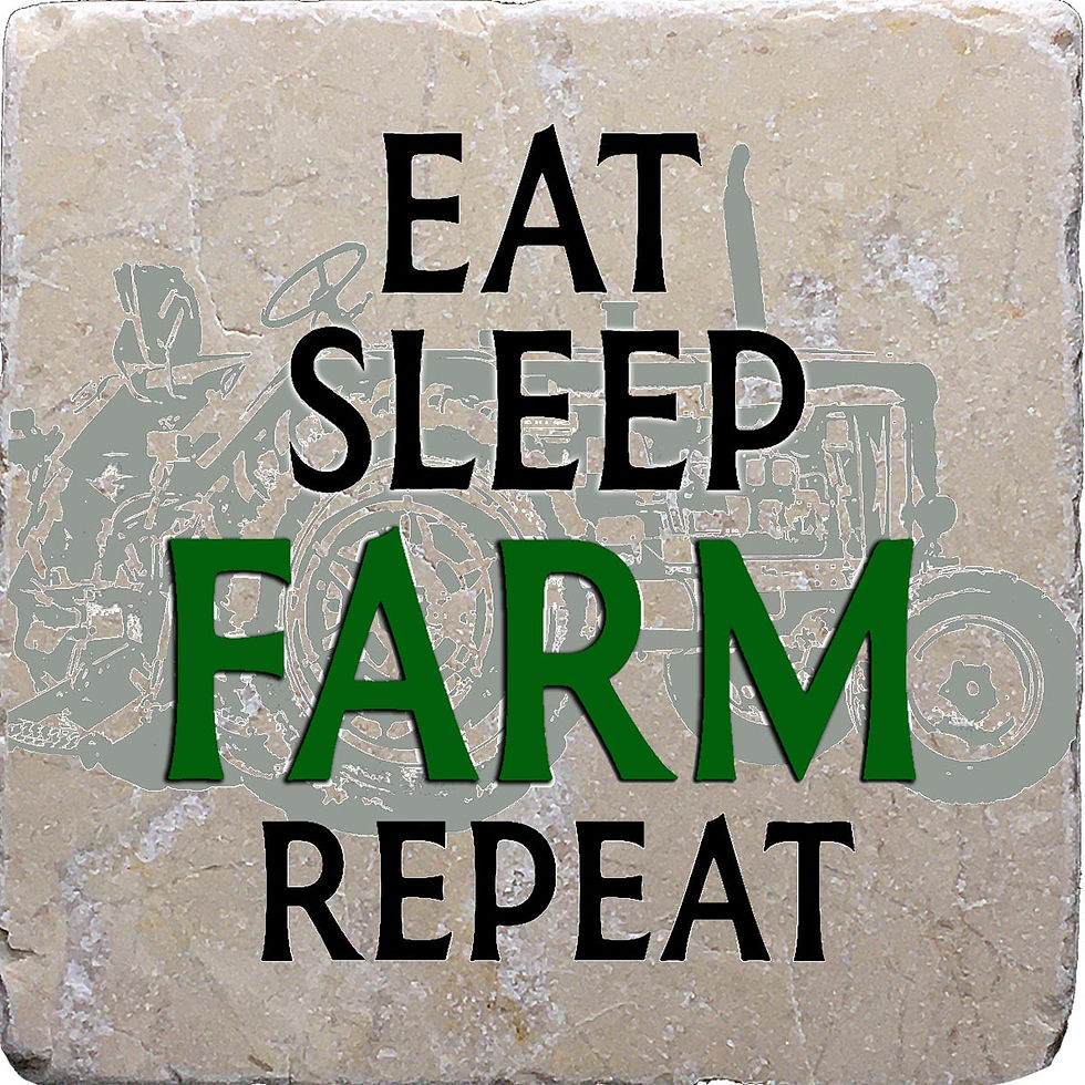 Eat Sleep Farm Repeat Coaster | Noomoon