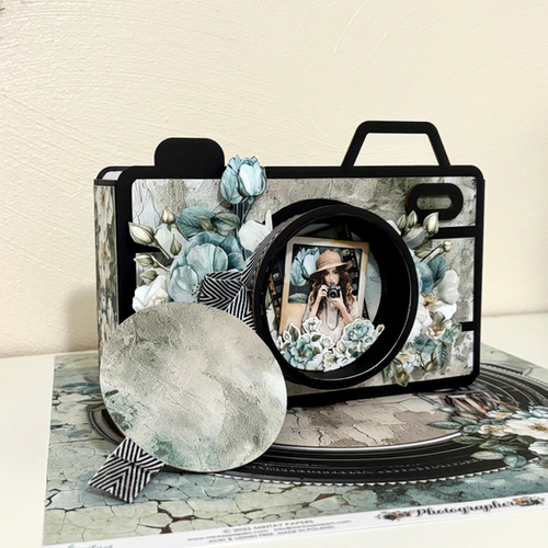 Chipboard Camera Album Cover | Chaos & Kristine Designs