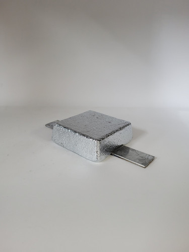 Spectrum Zinc Square Anode - 3" x 3" - Strap - SES1S | Spectrum Engineering