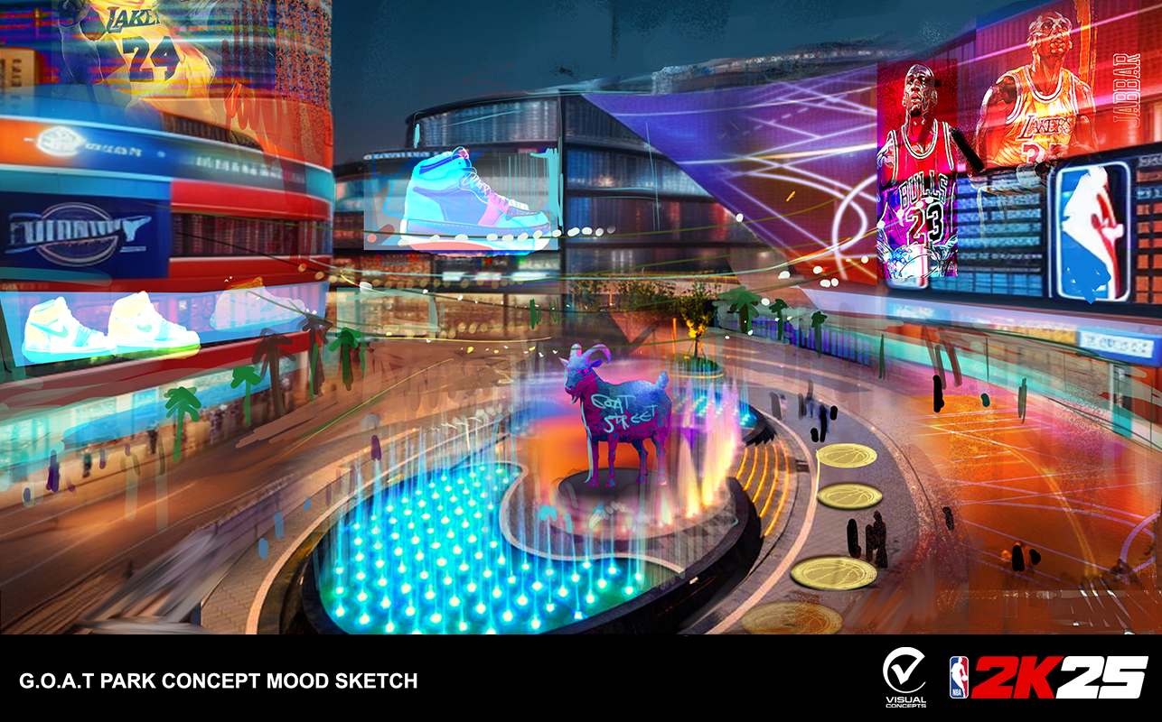 Creating the Concept Art for NBA 2K25