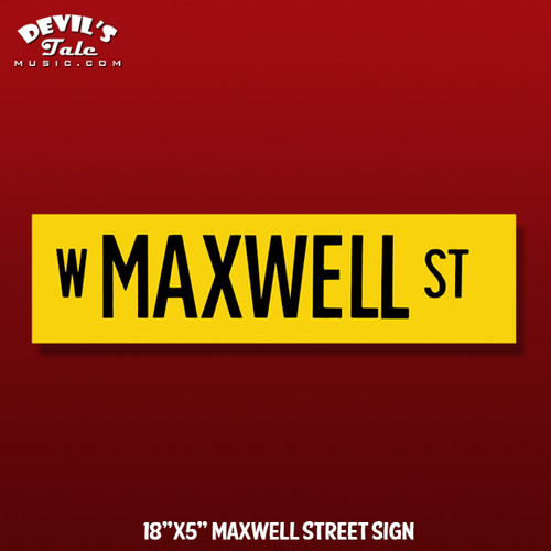 Maxwell Street Sign Replica | Devils Tale Music