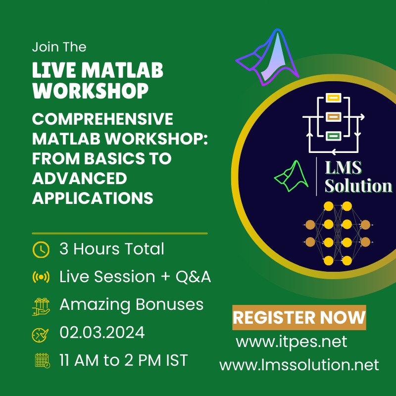 Comprehensive Matlab Workshop From Basics To Advanced Applications