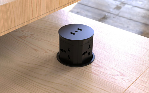 POP UP UNIVERSAL SOCKET WITH USB INPUTS | ISH - KUWAIT