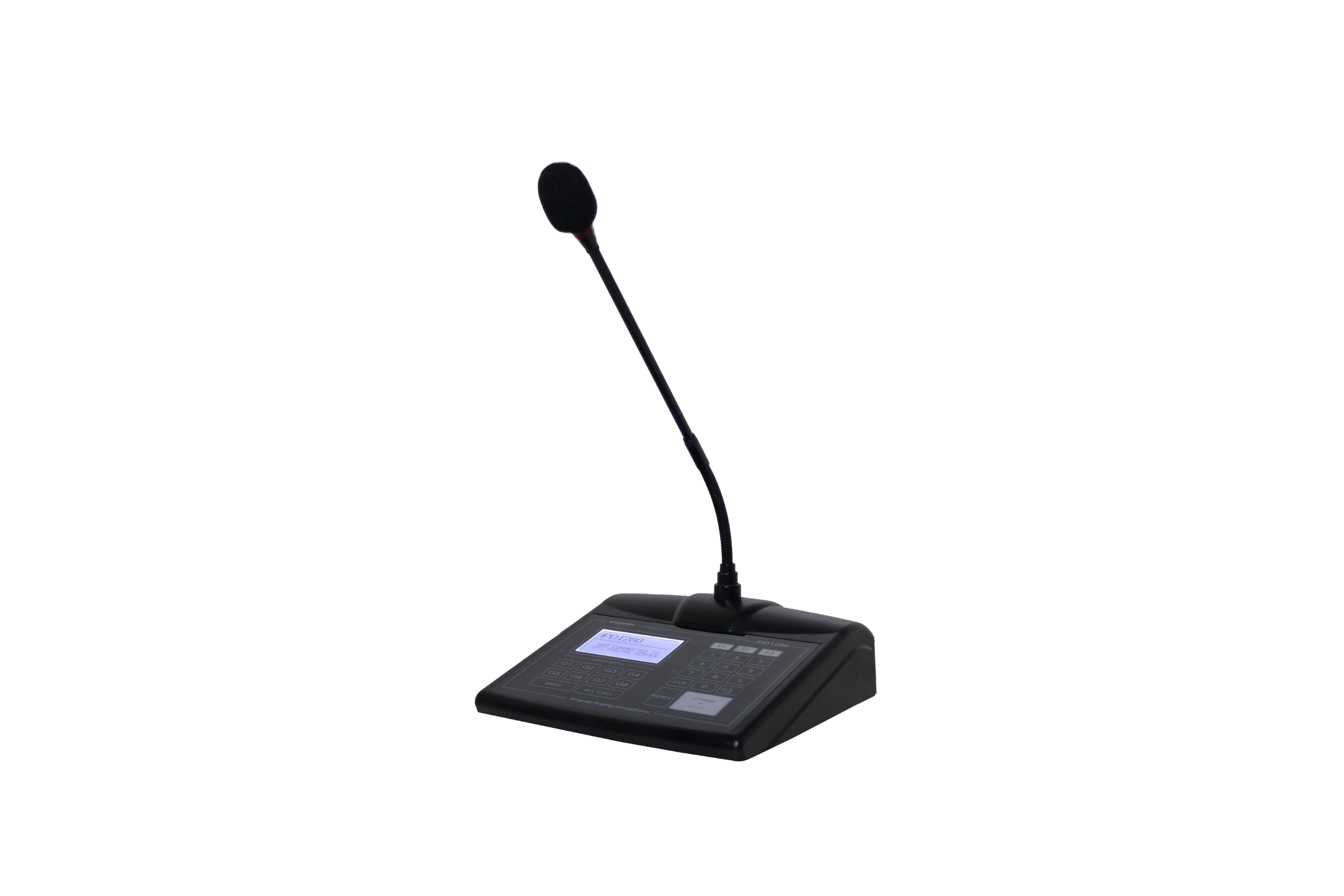 iPD1280 | IP Desktop Paging Microphone with Soft Touch Keys | Amperes ...