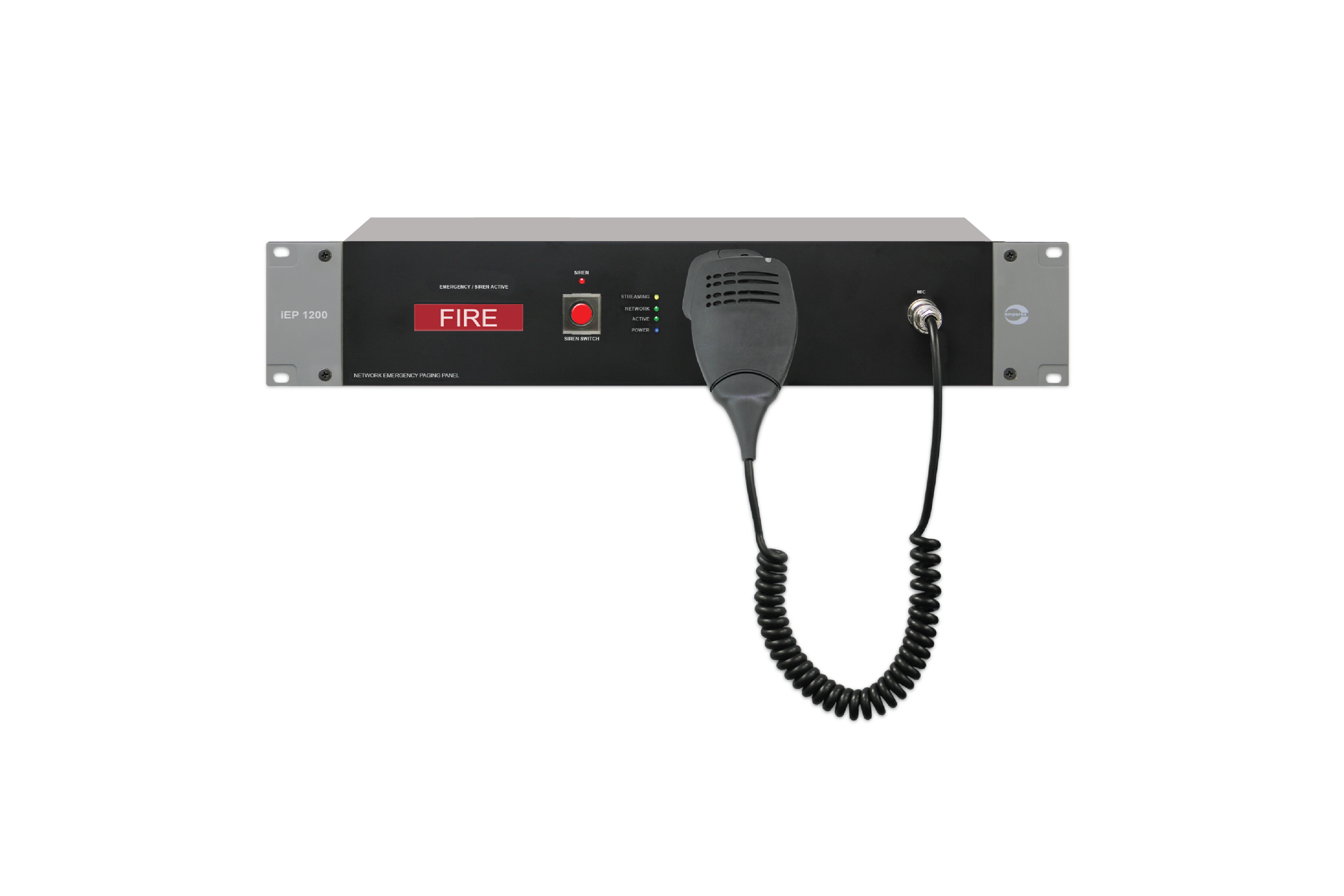 iEP1200 | IP Emergency Paging Microphone Panel w/ Siren (Rack Mounted ...