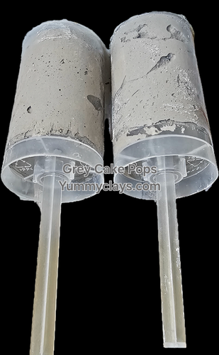 GREY CAKE POPS | YummyClays