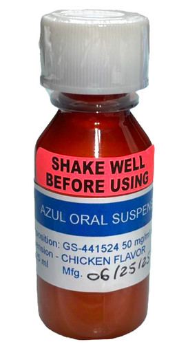 ORAL SUSPENSION - 25mL bottle, 50mg/mL concentration | FIP Cat Health