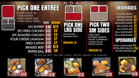 DAILY MENUS | chickenskitchen
