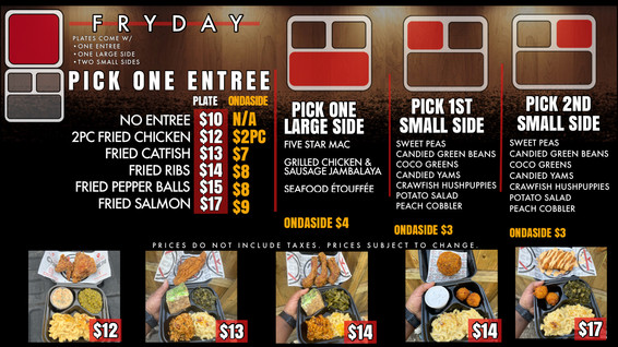 DAILY MENUS | chickenskitchen