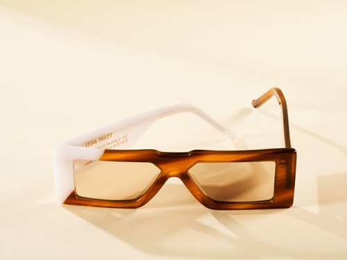 Alonzo JI121M sunglasses in Caramel / Ivory frames and Brown lenses ...