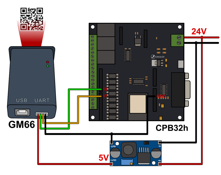 Leitor de QR code e Código de Barras para Arduino e ESP32
