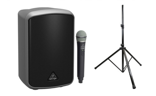 Behringer EUROPORT MPA100BT Speaker + Wireless Microphone + Speaker ...