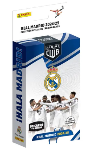 2024/25 Panini Club Real Madrid Soccer Hanger | TCG Bardeck Figures