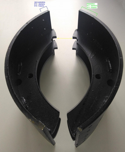 912 - SAPATA DE FREIO À AR - VOLVO | Lusar