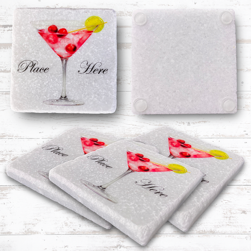Tumbled Marble Coaster | eagleasap