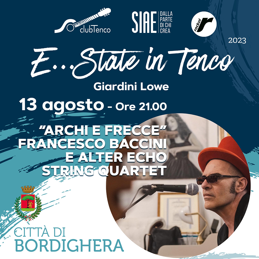 13 AGOSTO: BORDIGHERA GIARDINI LOWE "ARCHI E FRECCE" FRANCESCO BACCINI ...