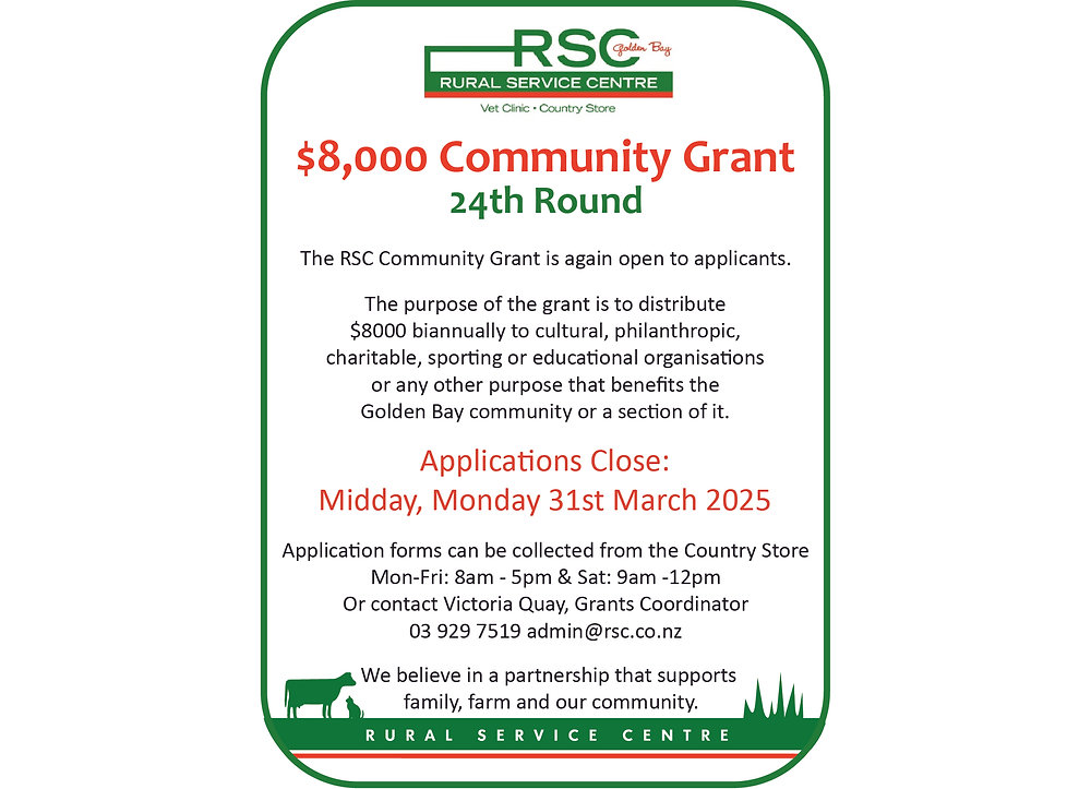RSC Community Grant Application Form March 2025