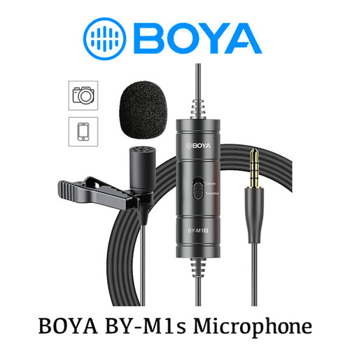 BOYA BY-M1S 3.5mm TRRS Lavalier Microphone | SLR Revolution SG