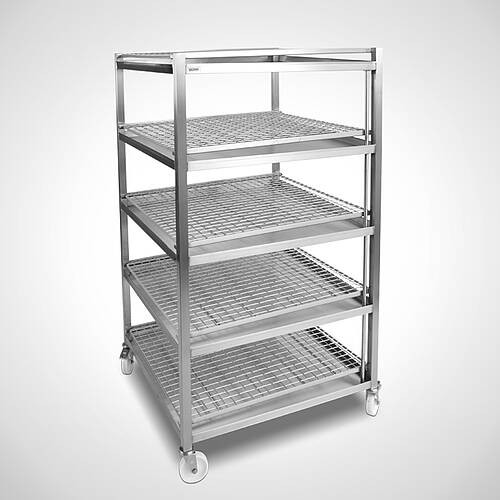 STAINLESS STEEL DEFROSTING TROLLEY WITH DRIP TRAY | Northern Professiona