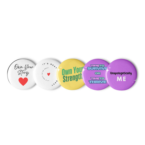 Set of pin Badges | Empower Counselling