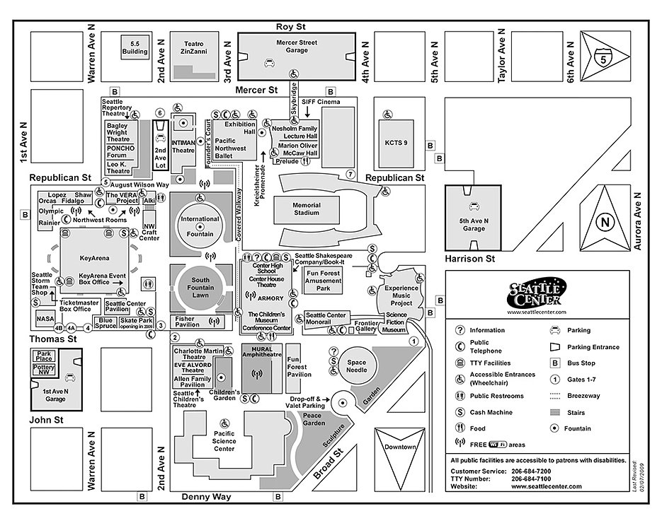 Seattle Center Campus Map