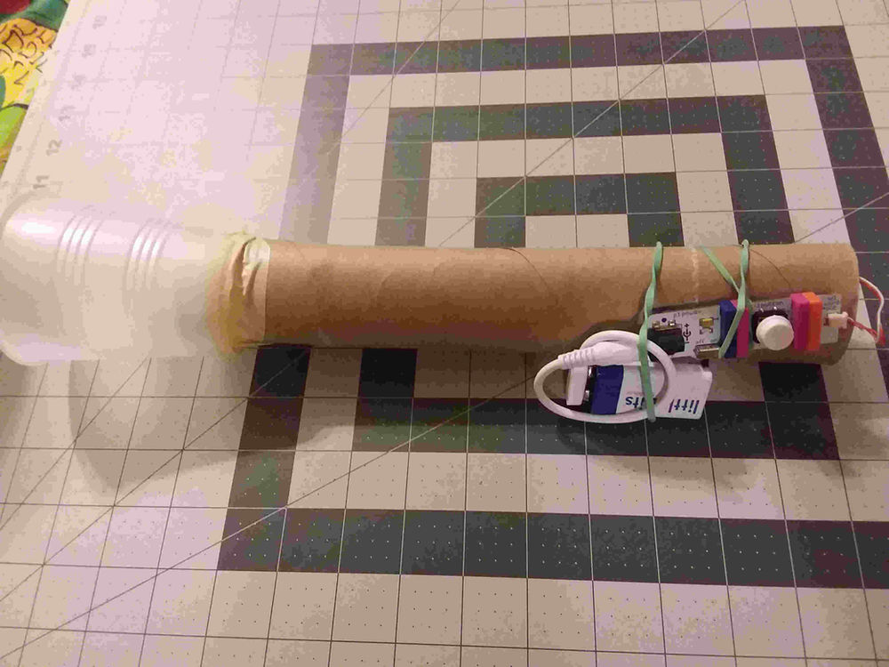 How to make a flashlight with a Littlebits electronics board and a ...