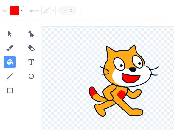 How to draw and create a character for your video game on Scratch