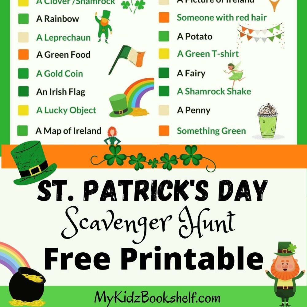 St. Patrick's Day Scavenger Hunt! A Fun and Free Printable!