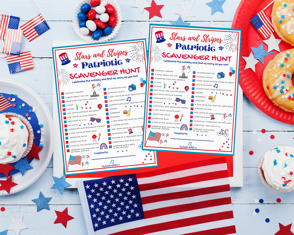 Happy 4th of July Scavenger Hunt Free Printable! - A Fun Way to ...