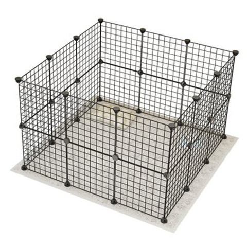 Pet Fence 35*35cm Iron Net Dog Cage Kennel Free Combination Dog Fence ...