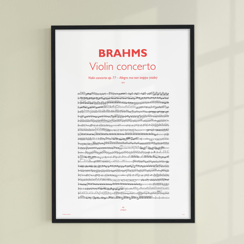 Brahms | Violin concerto | Poster