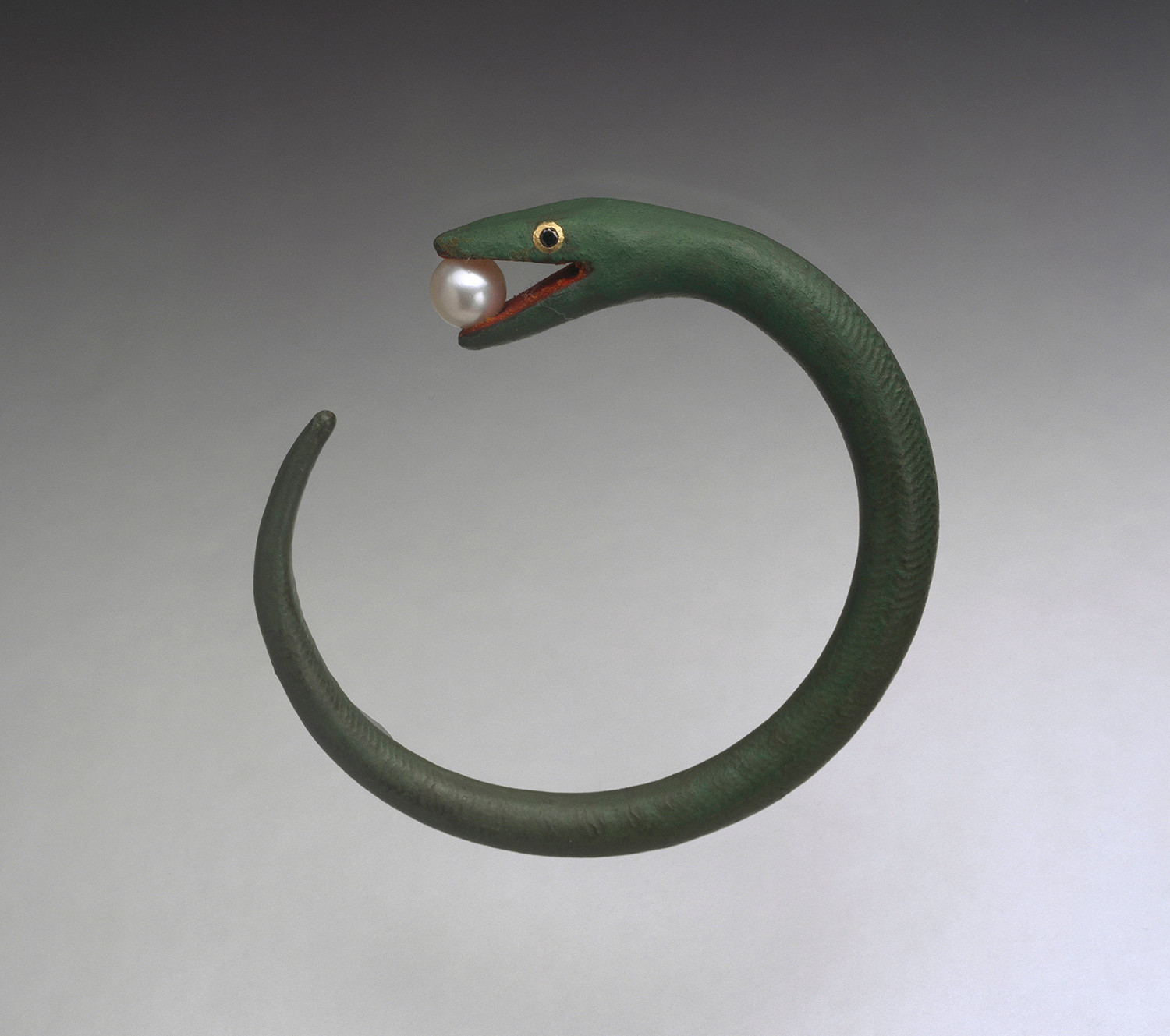 38. Bernhard Schobinger, Snake Plays with Pearl Armpiece