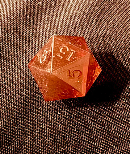 Brandy Gem D20 1-20 Single Die | Gamescience