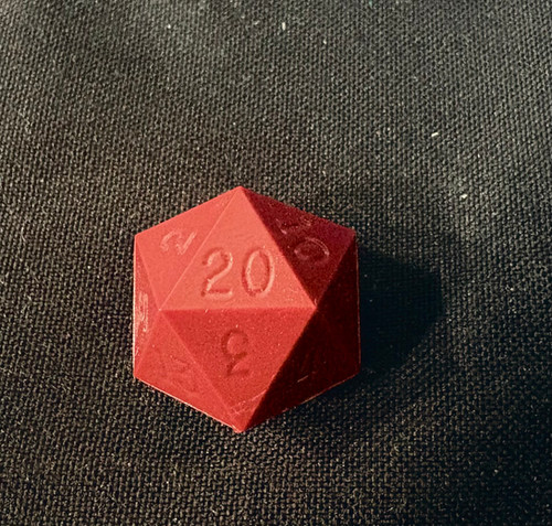 Garnet Opaque D20 Single Die | Gamescience