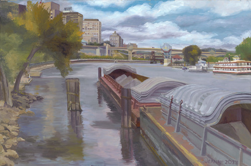 Upper Landing and Barges from the Red River Kitchen | LocalColor Artisans