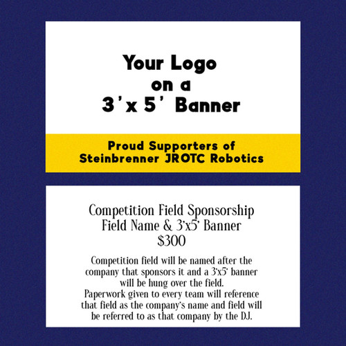 Warrior Robotics Competition Field Banner | JROTC SHS Boosters