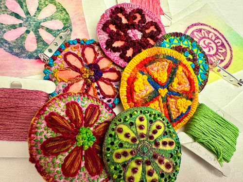 Block Print Brooch Kit | Mellymade Designs