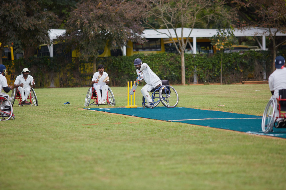1st Ever Test Match in history of Wheelchair Cricket.